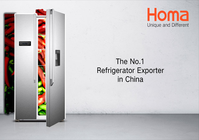 Homa’s No-Frost Refrigerator is debuted in Canton Fair - Homa